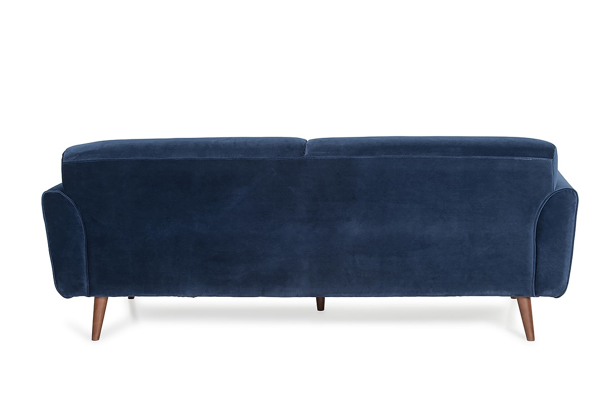 Alex Navy Velvet 3 Seater Sofa - Archives
