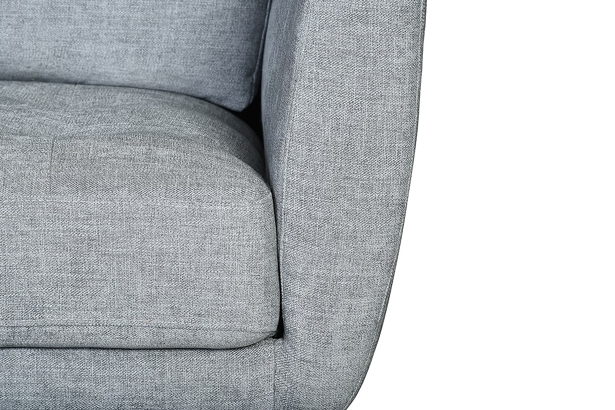 Pola Grey Fabric 2 Seater LHF Chaise Sofa - Michael Murphy Home Furnishing