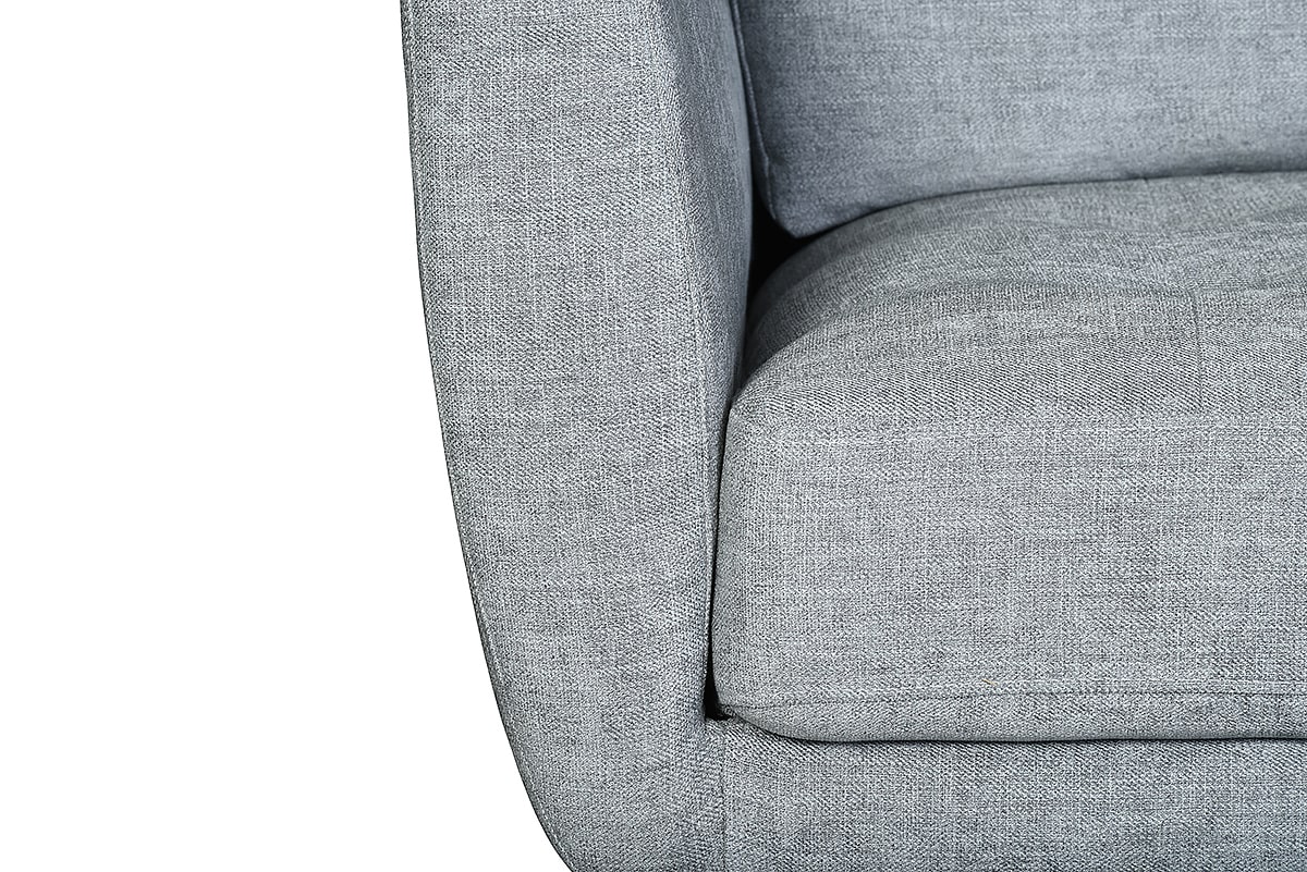 Pola Grey Fabric 2 Seater RHF Chaise Sofa - Michael Murphy Home Furnishing