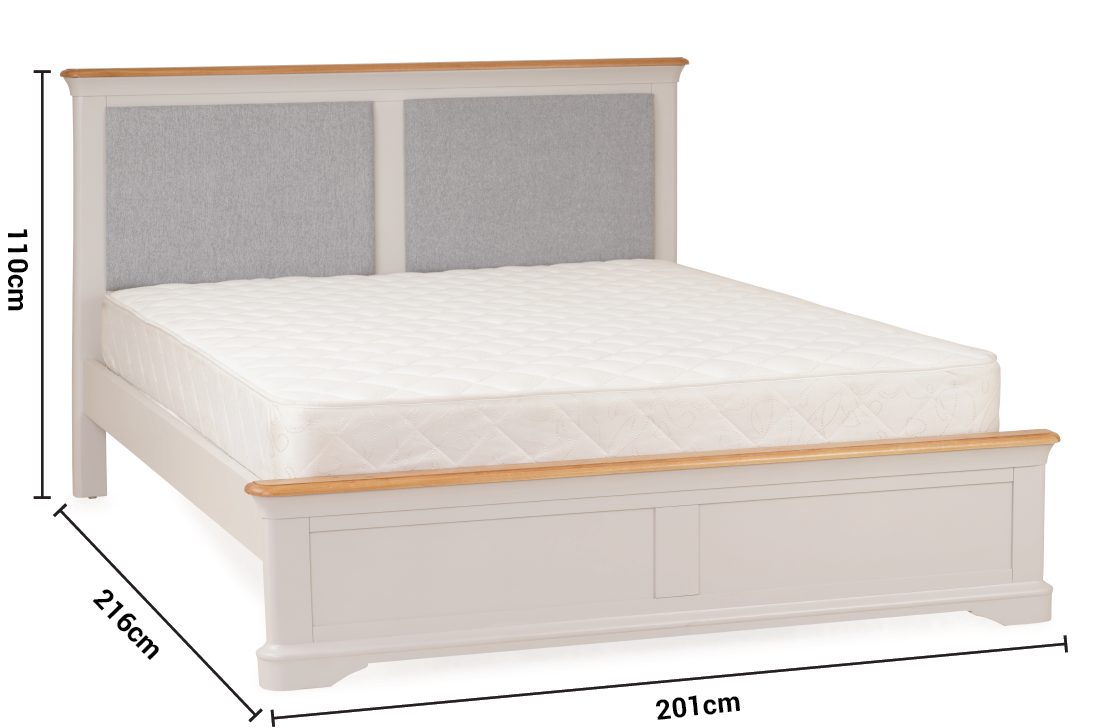 Brighton Light Grey Oak Super King 6' Bed Frame - Michael Murphy Home ...