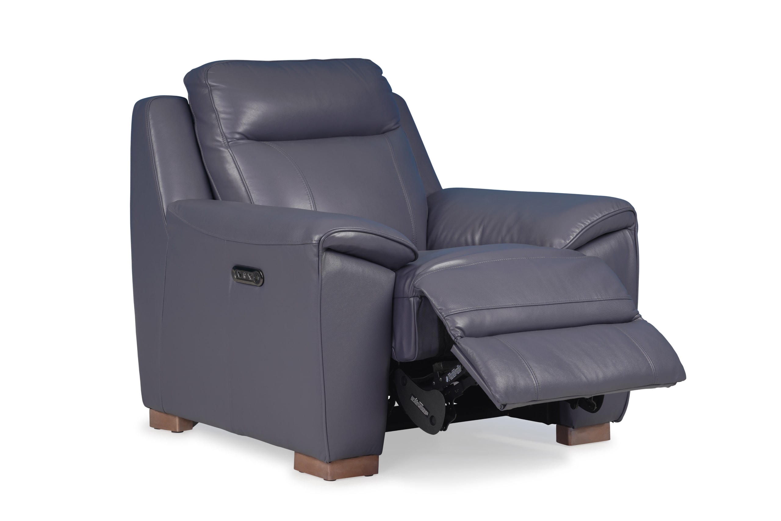 Java Grey Leather Armchair Electric Recliner - Michael Murphy Home ...