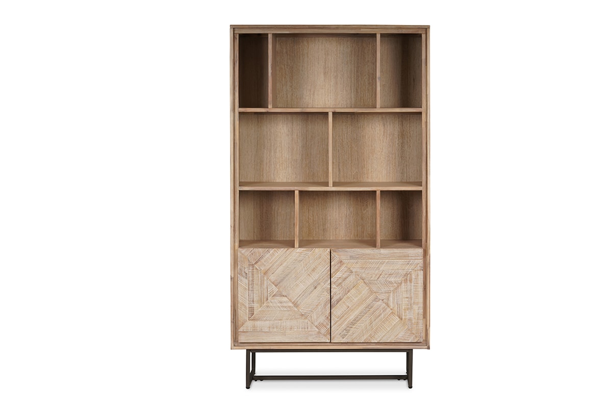 Luna Whitewash Bookcase - Michael Murphy Home Furnishing