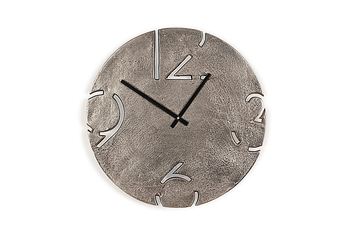 Silver Clock Medium - Michael Murphy Home Furnishing